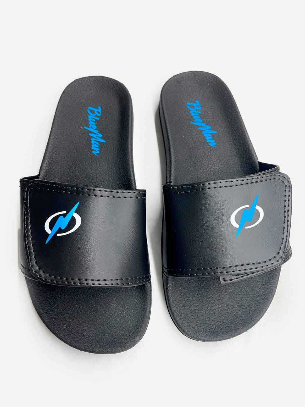 CHINELO SLIDE LOGO BLUEMAN Preto